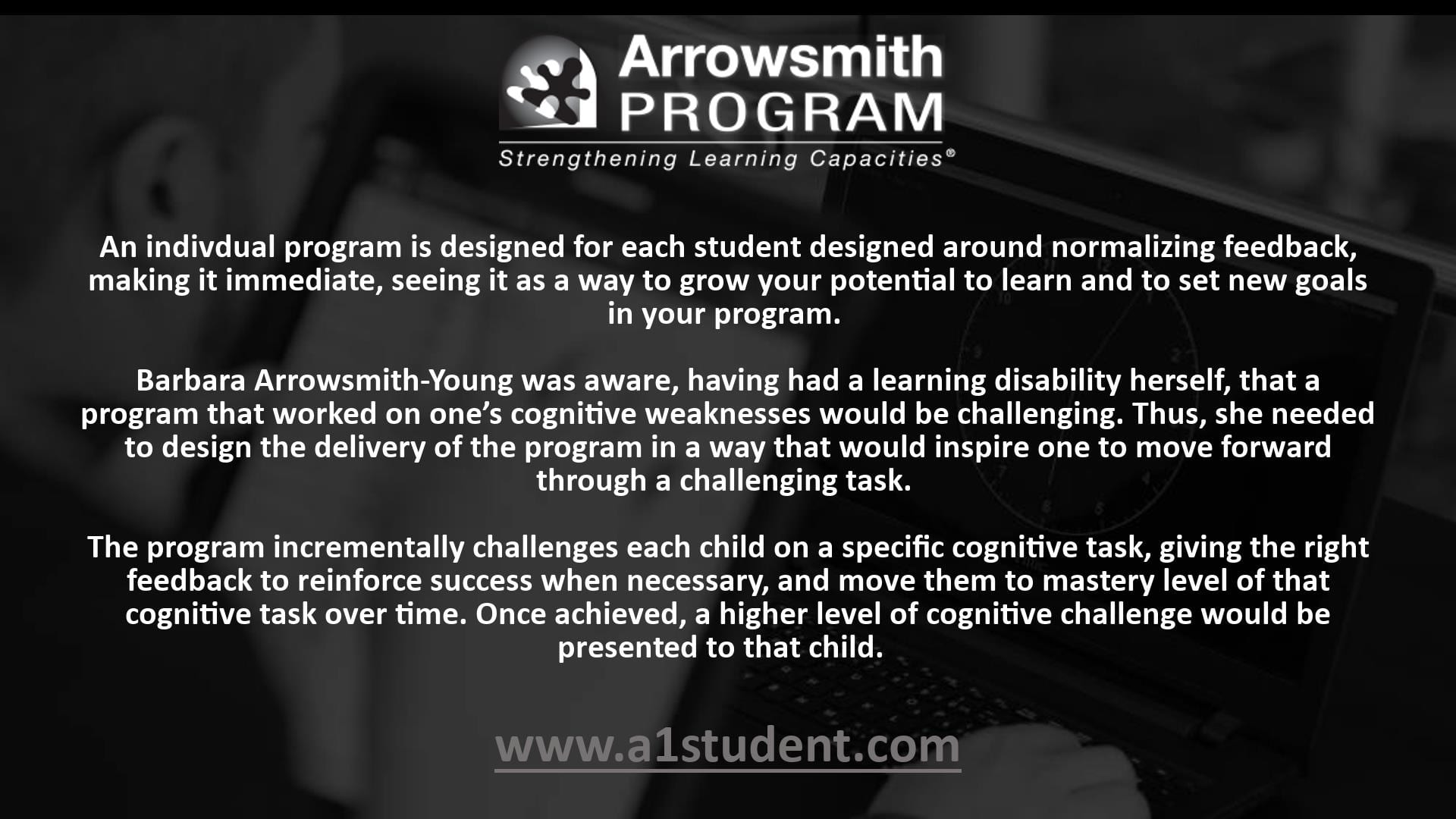 A1 Student | About Us | Arrowsmith Program ABOUT US