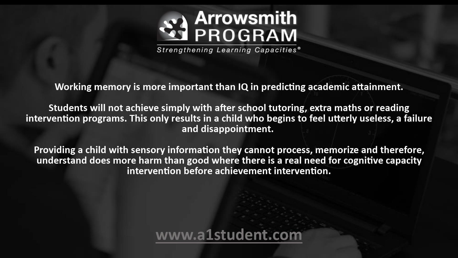 A1 Student | About Us | Arrowsmith Program ABOUT US