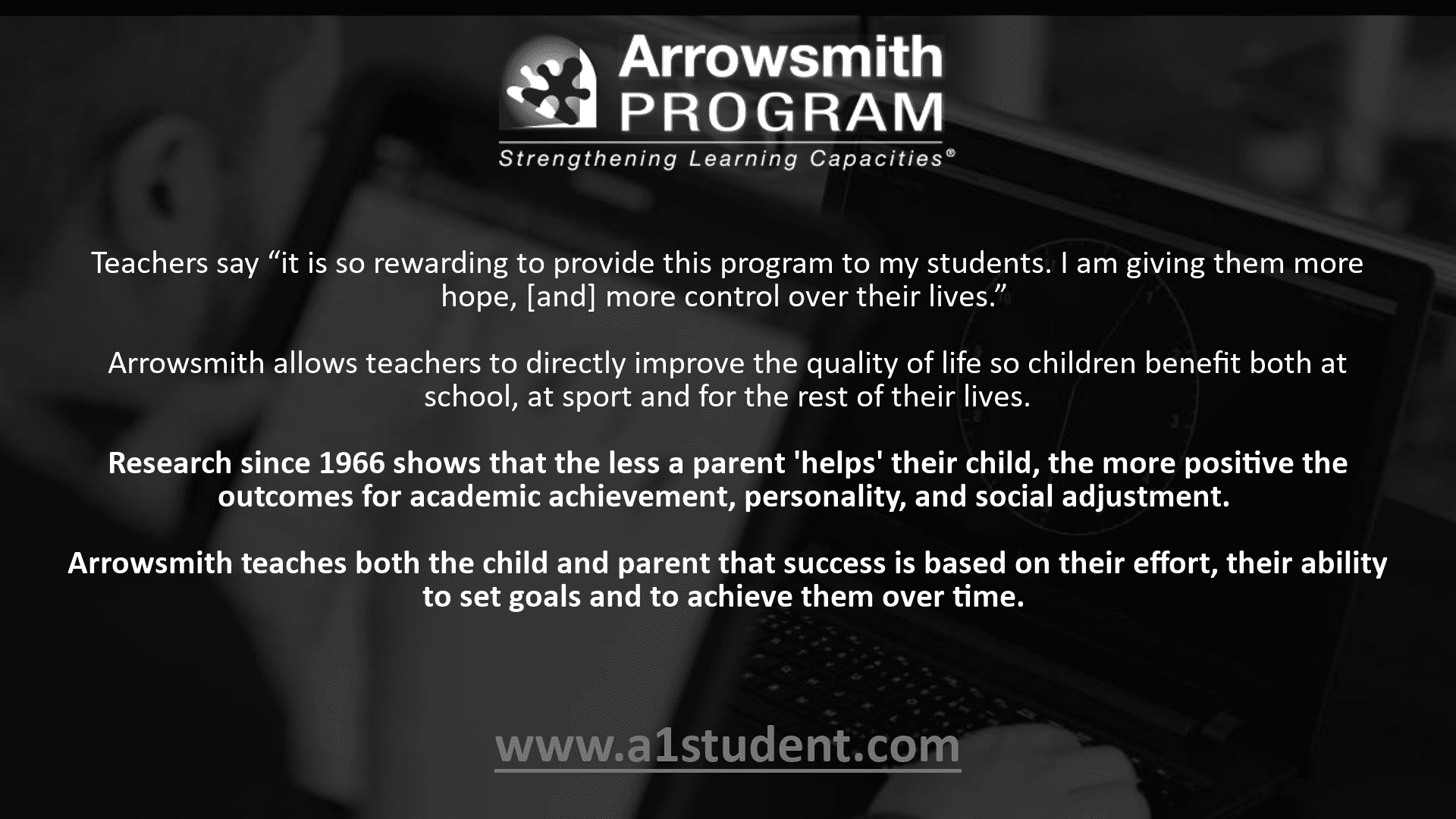 A1 Student | About Us | Arrowsmith Program ABOUT US